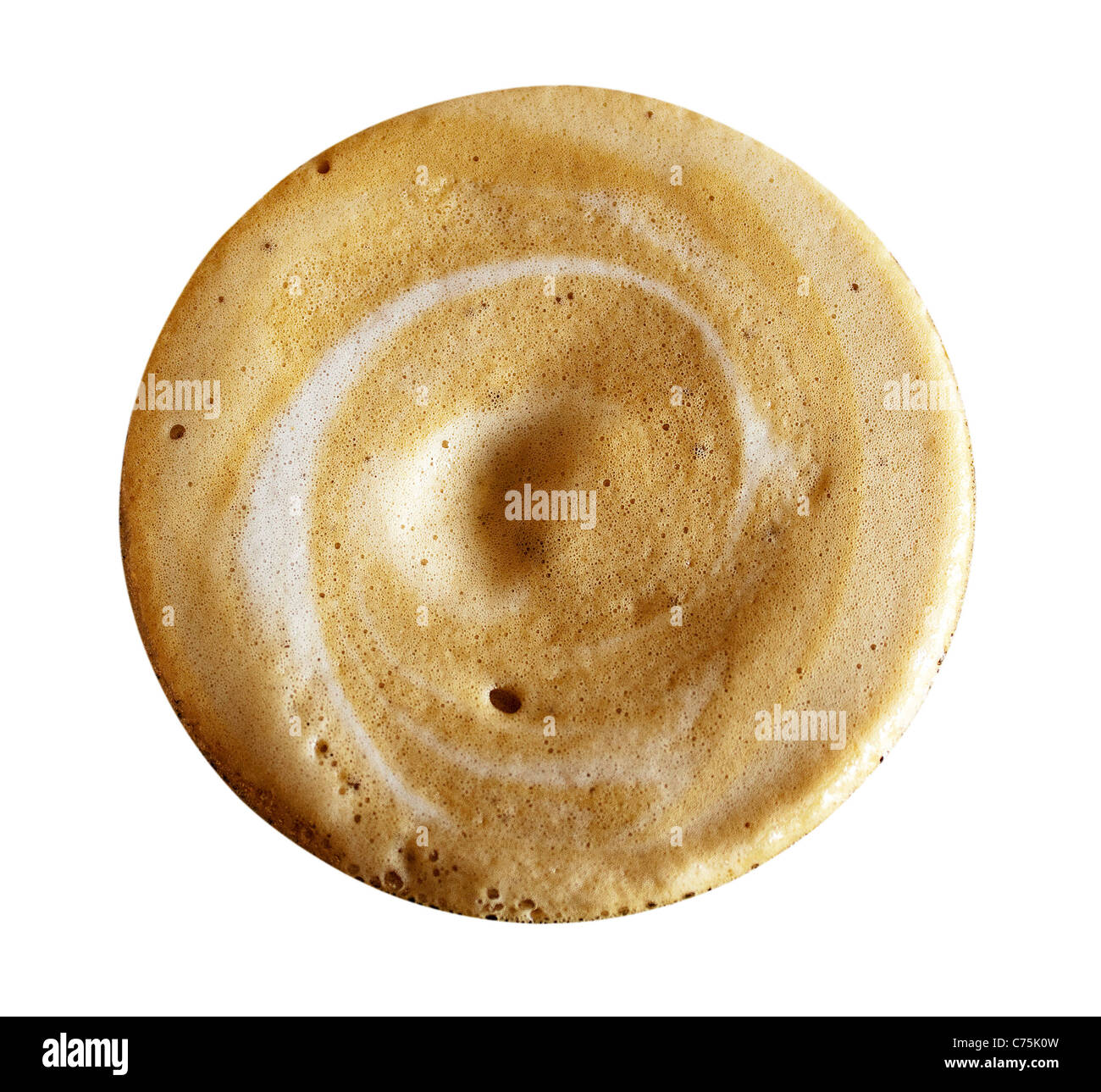 Cappuccino Coffee Foam Stock Photo - Alamy