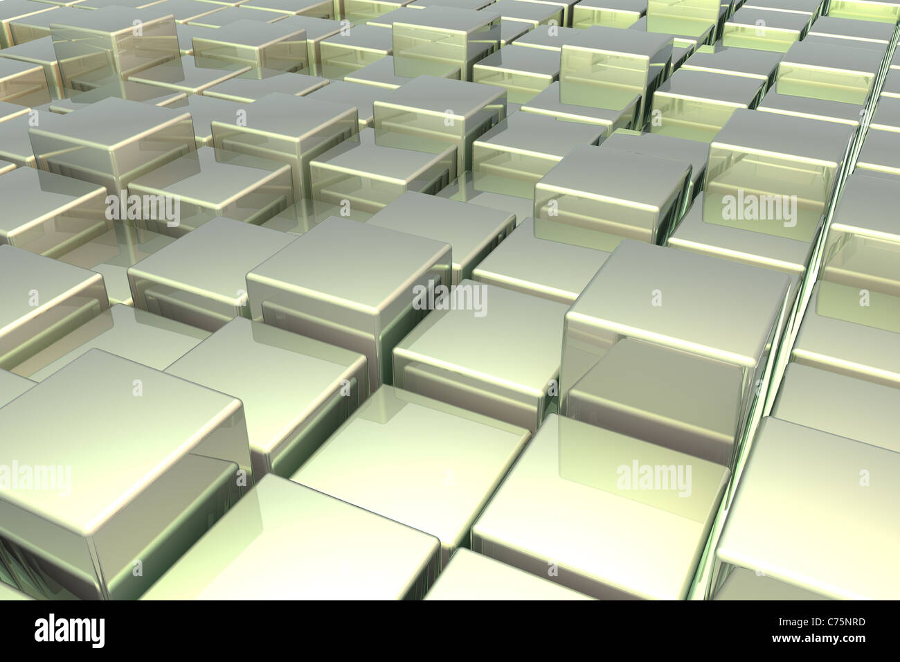Illustration of a abstract cubes Stock Photo - Alamy