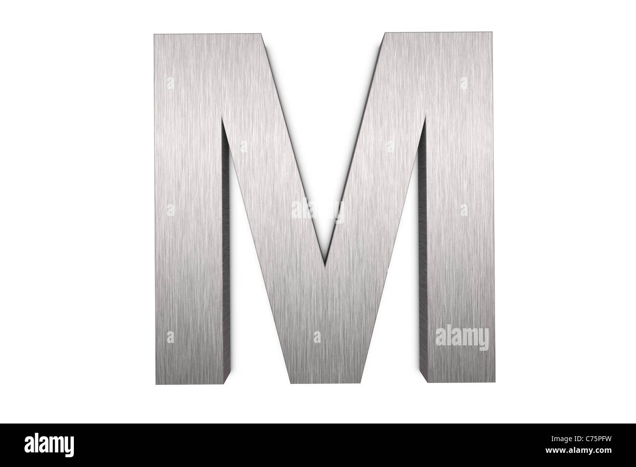 Silver Letter M