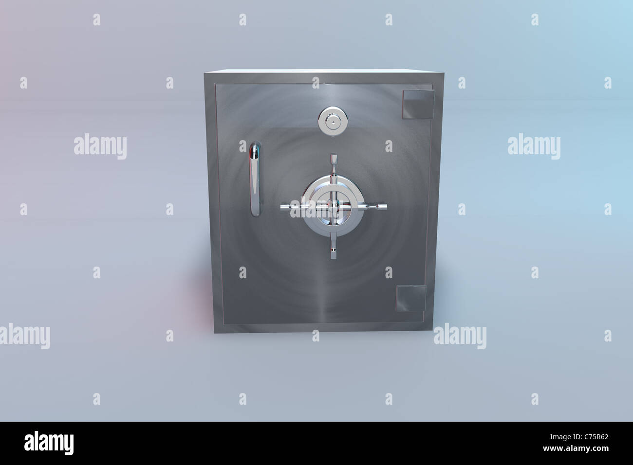 Closed bank safe in 3d Stock Photo - Alamy