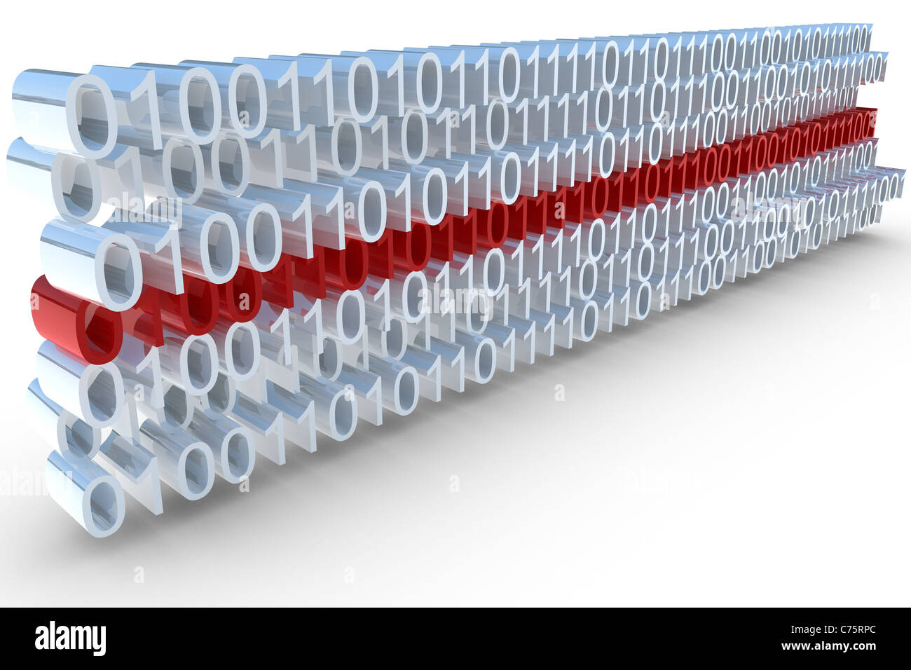A three dimensional binary code Stock Photo - Alamy