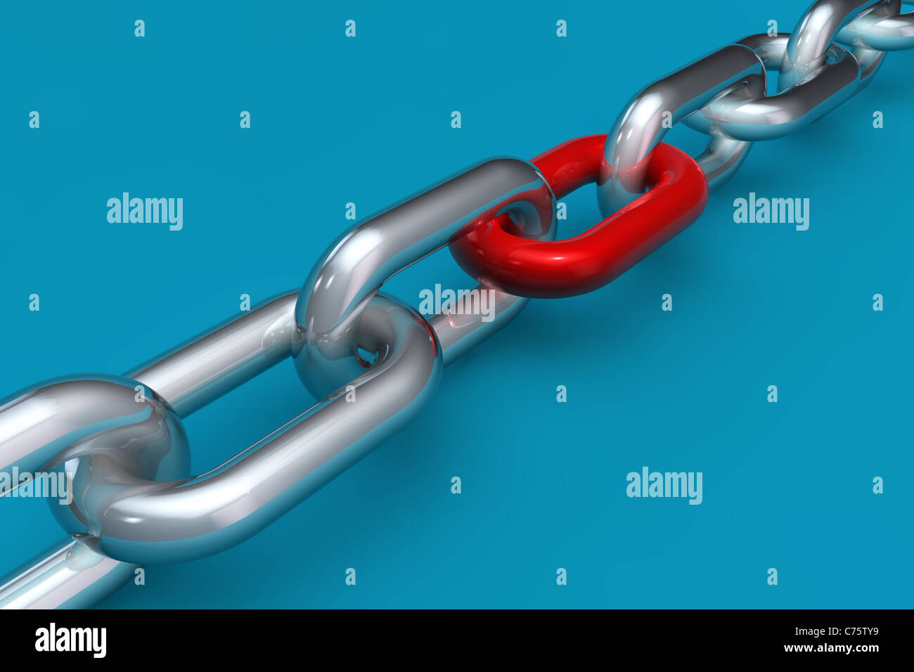 3d rendering chain connected hi-res stock photography and images - Alamy