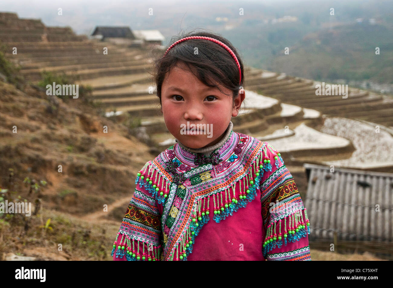 Portrait hmong child in hills hi-res stock photography and images - Alamy