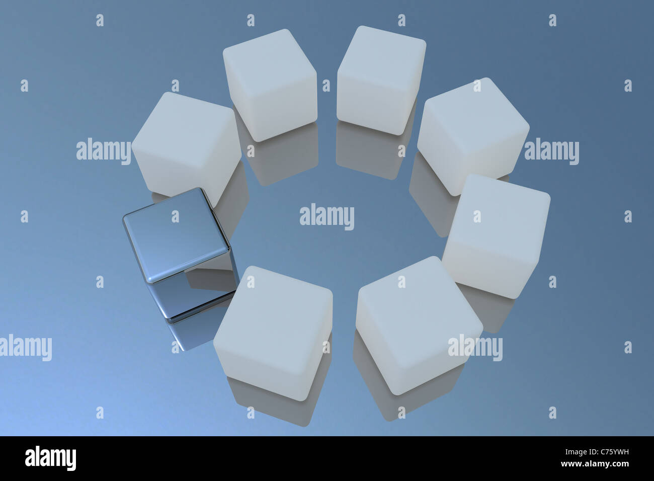 Square - leadership concept Stock Photo - Alamy