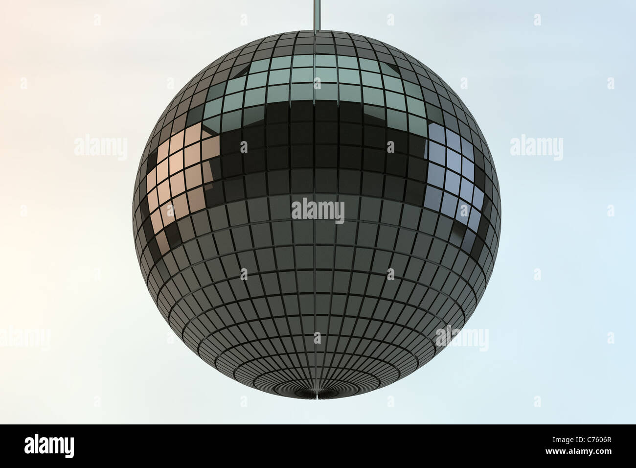 Shiny disco ball in 3d Stock Photo - Alamy