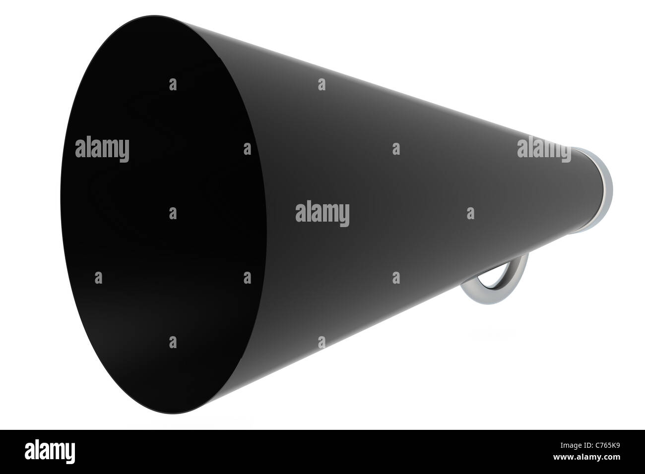 Antique megaphone isolated on white background Stock Photo - Alamy