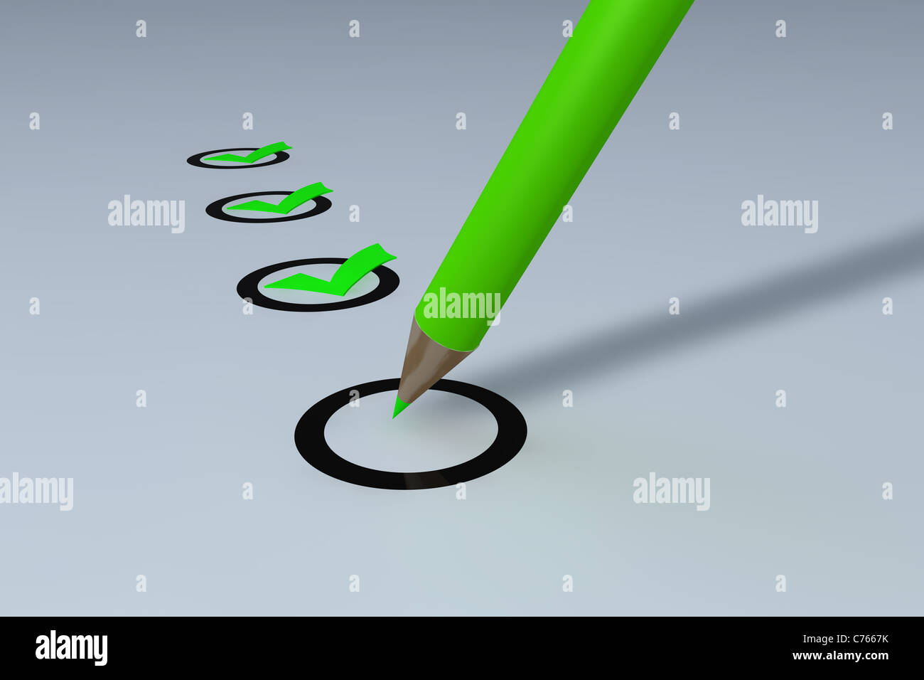 Pencil filling up questionnaire hi-res stock photography and images - Alamy