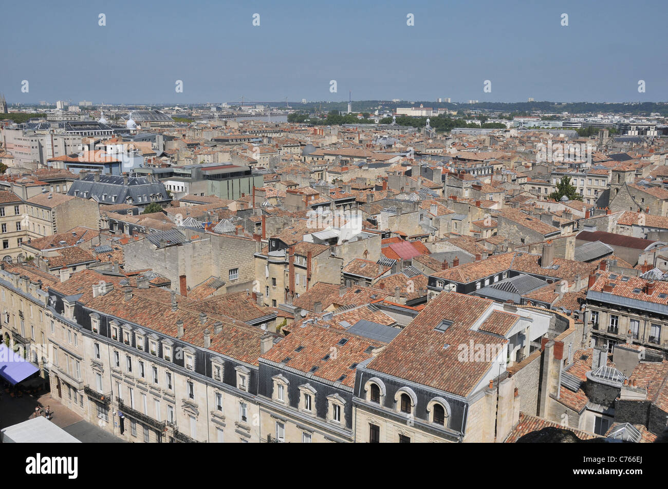 aerial view of Bordeaux Gironde Aquitaine France Stock Photo - Alamy