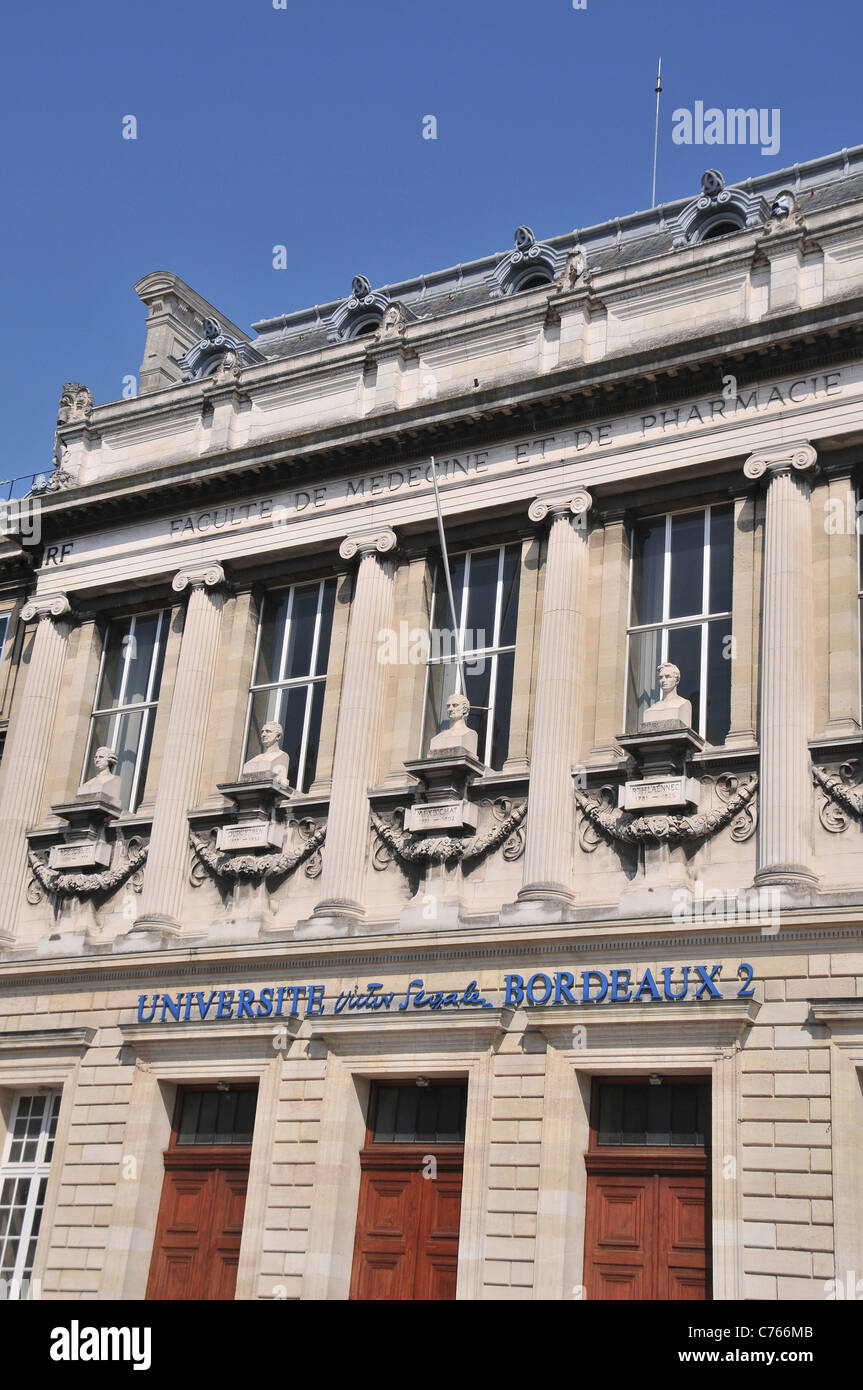 University Bordeaux 2 Bordeaux Gironde Aquitaine France Stock Photo - Alamy