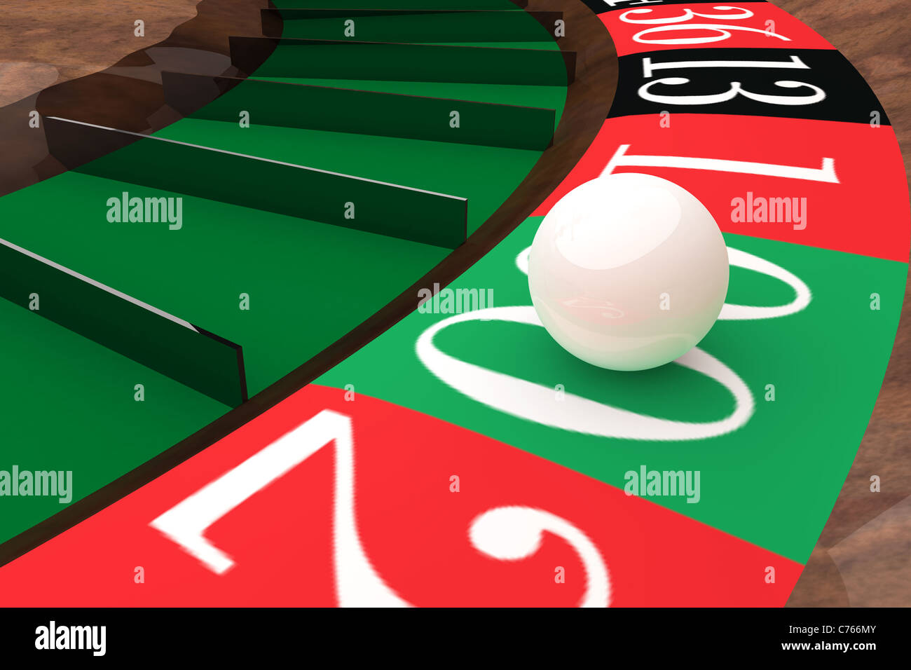 Detail illustration of a roulette ball in 3d Stock Photo - Alamy