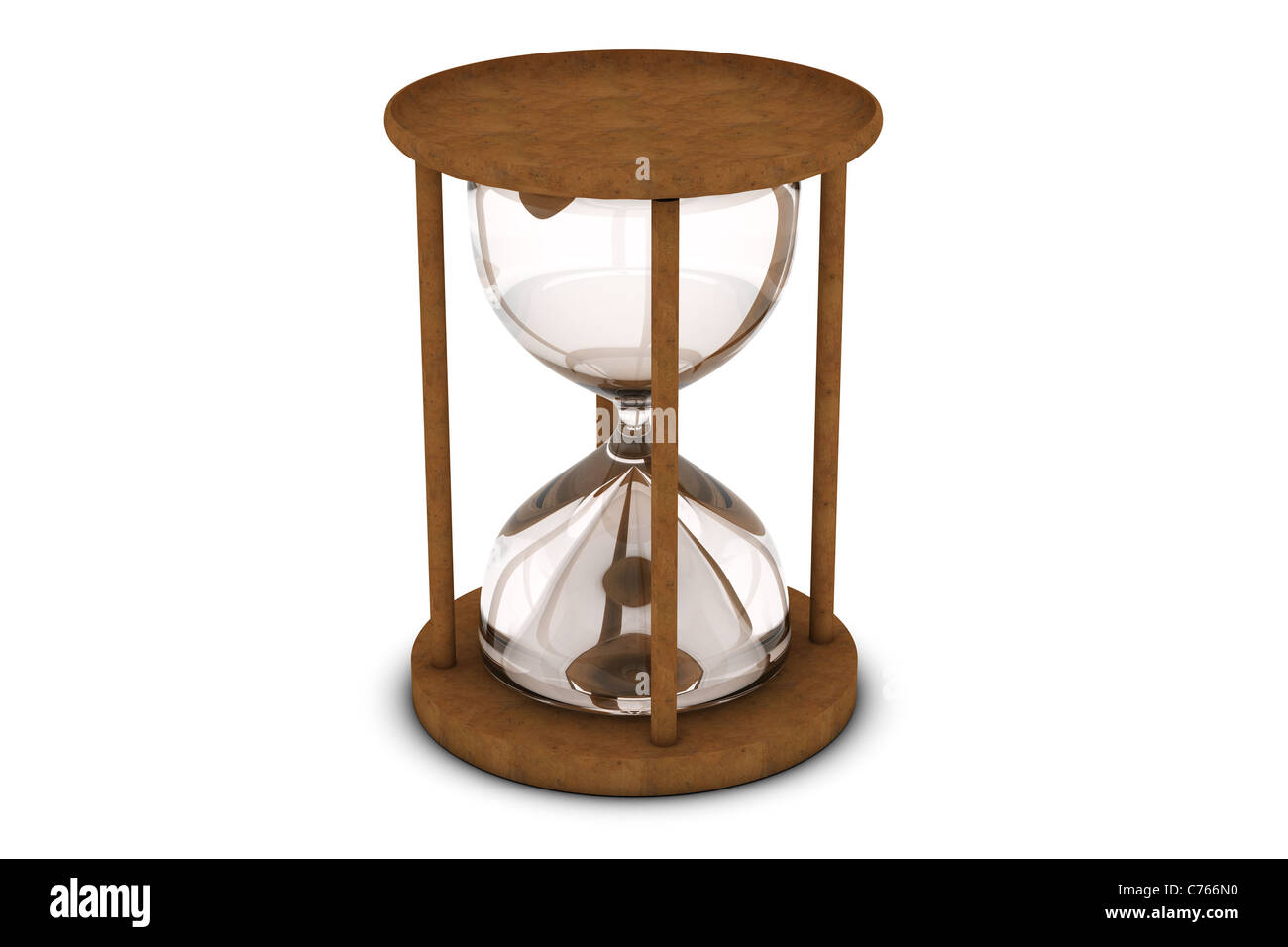 Hourglass isolated on a white background Stock Photo - Alamy