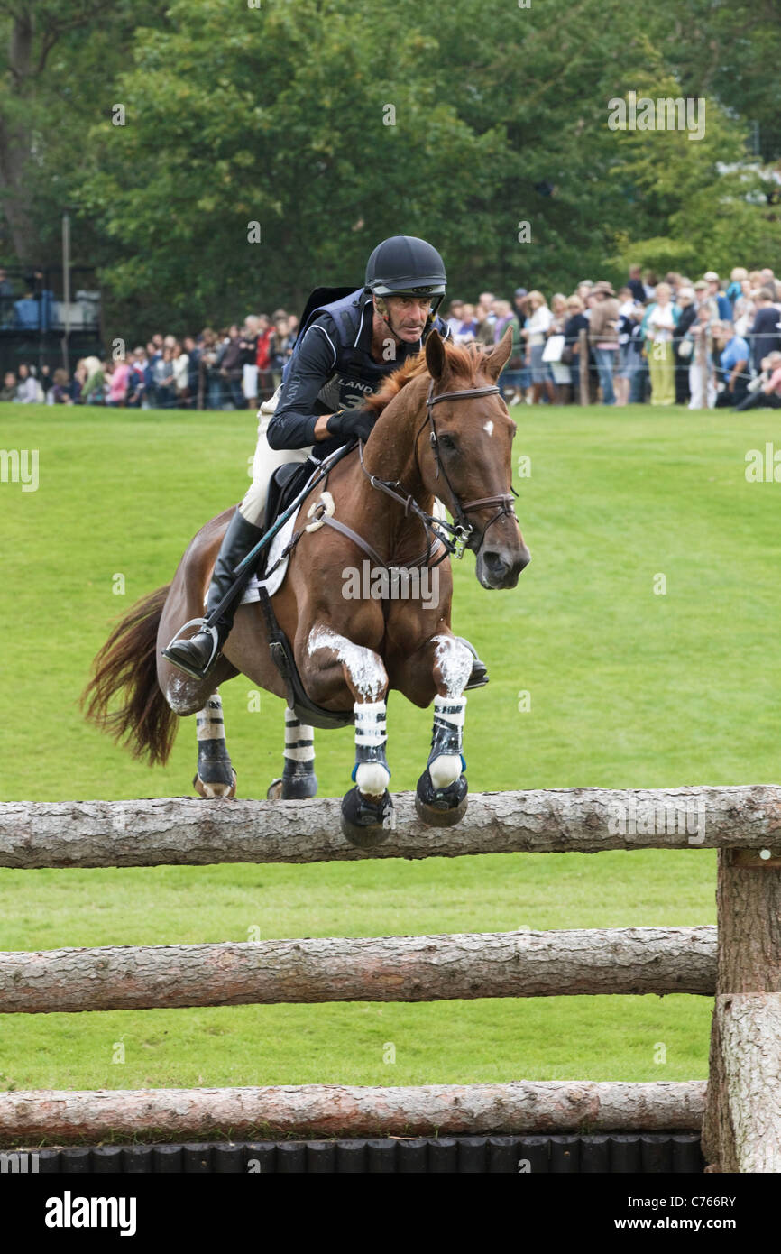 Mark Todd riding Major milestone - Burghley 2011 Stock Photo - Alamy