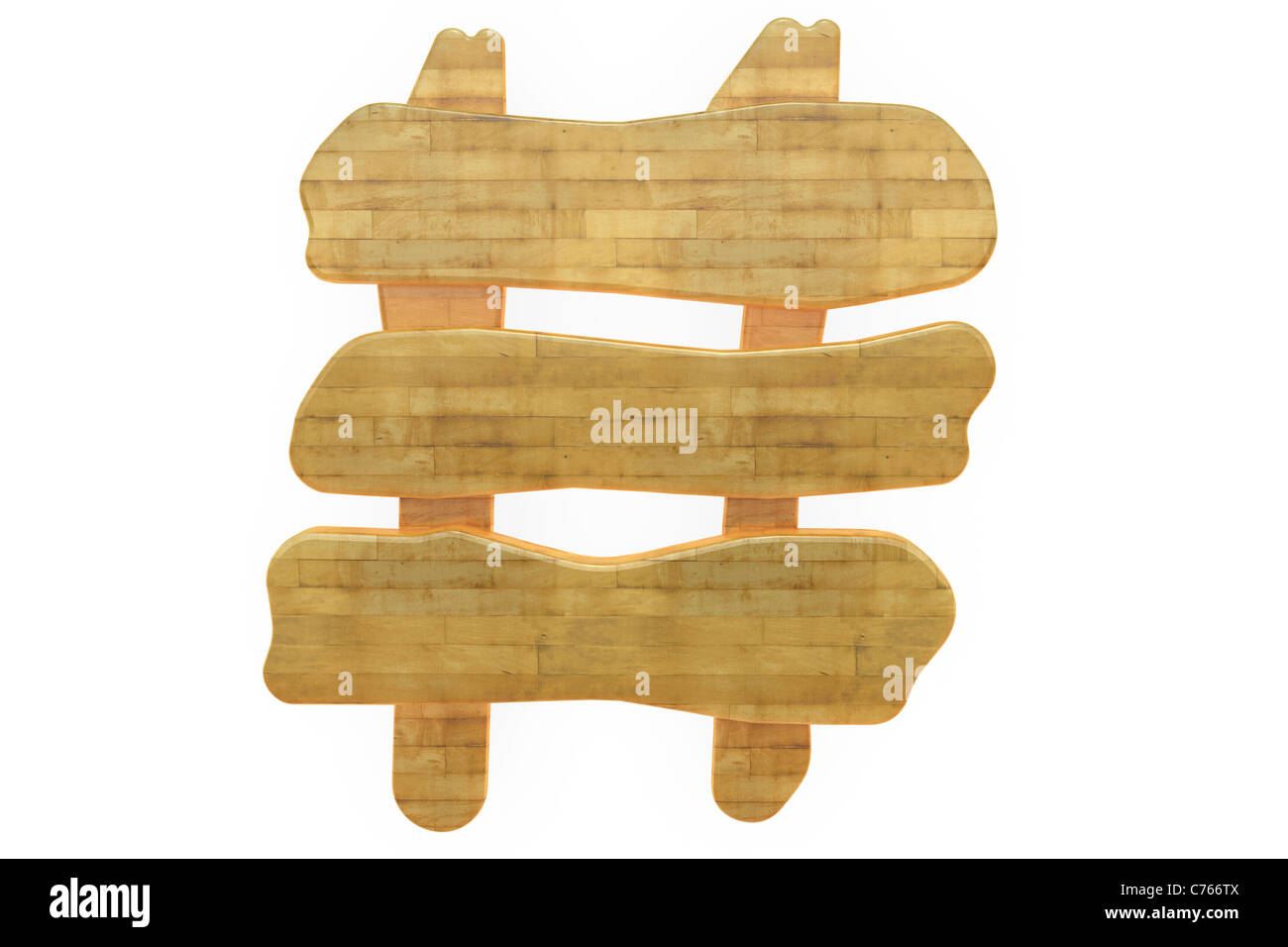 Wooden Signboard on white background Stock Photo - Alamy