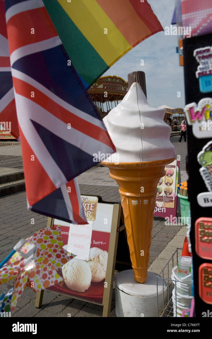 Quintessential British seaside scene Stock Photo - Alamy