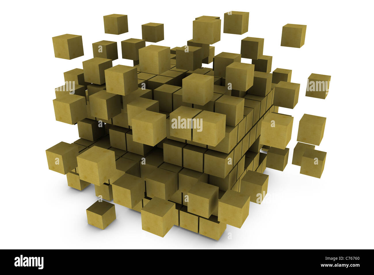3dimensional of cubes Stock Photo - Alamy