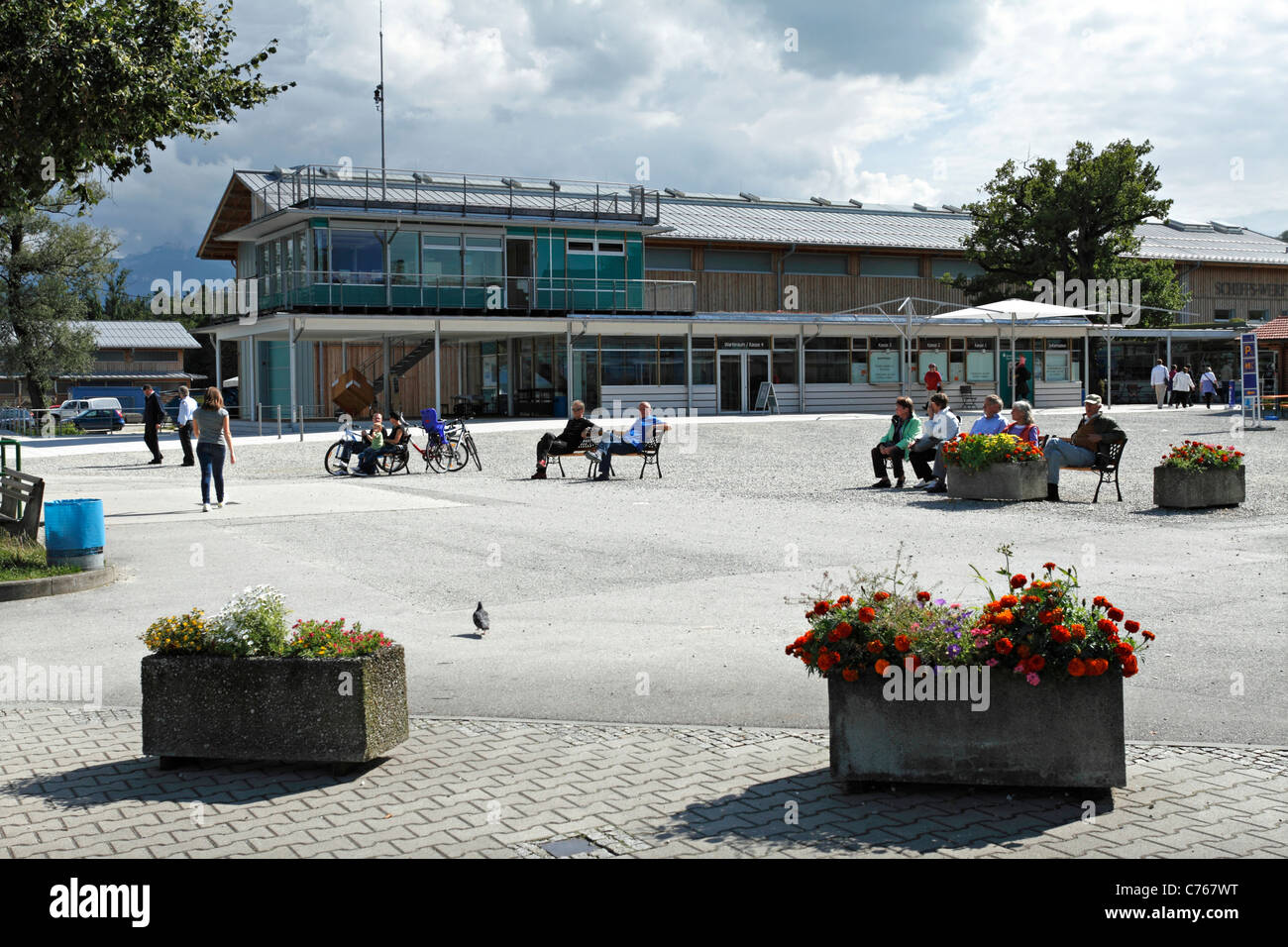 Harbour area, Prien Stock Chiemgau, Upper Bavaria Germany Stock Photo ...
