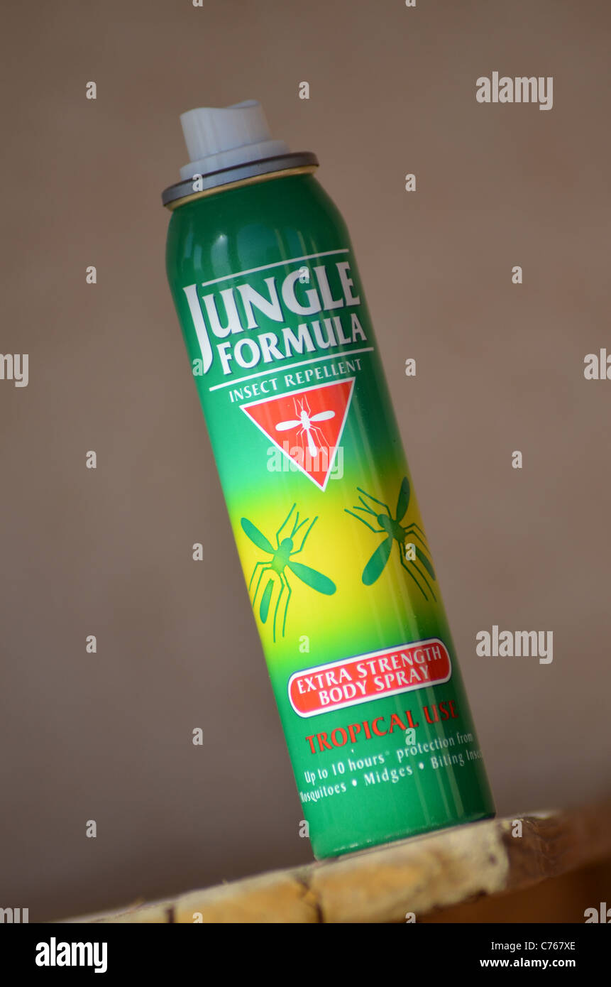 Jungle Formula Insect Repellant can Stock Photo - Alamy