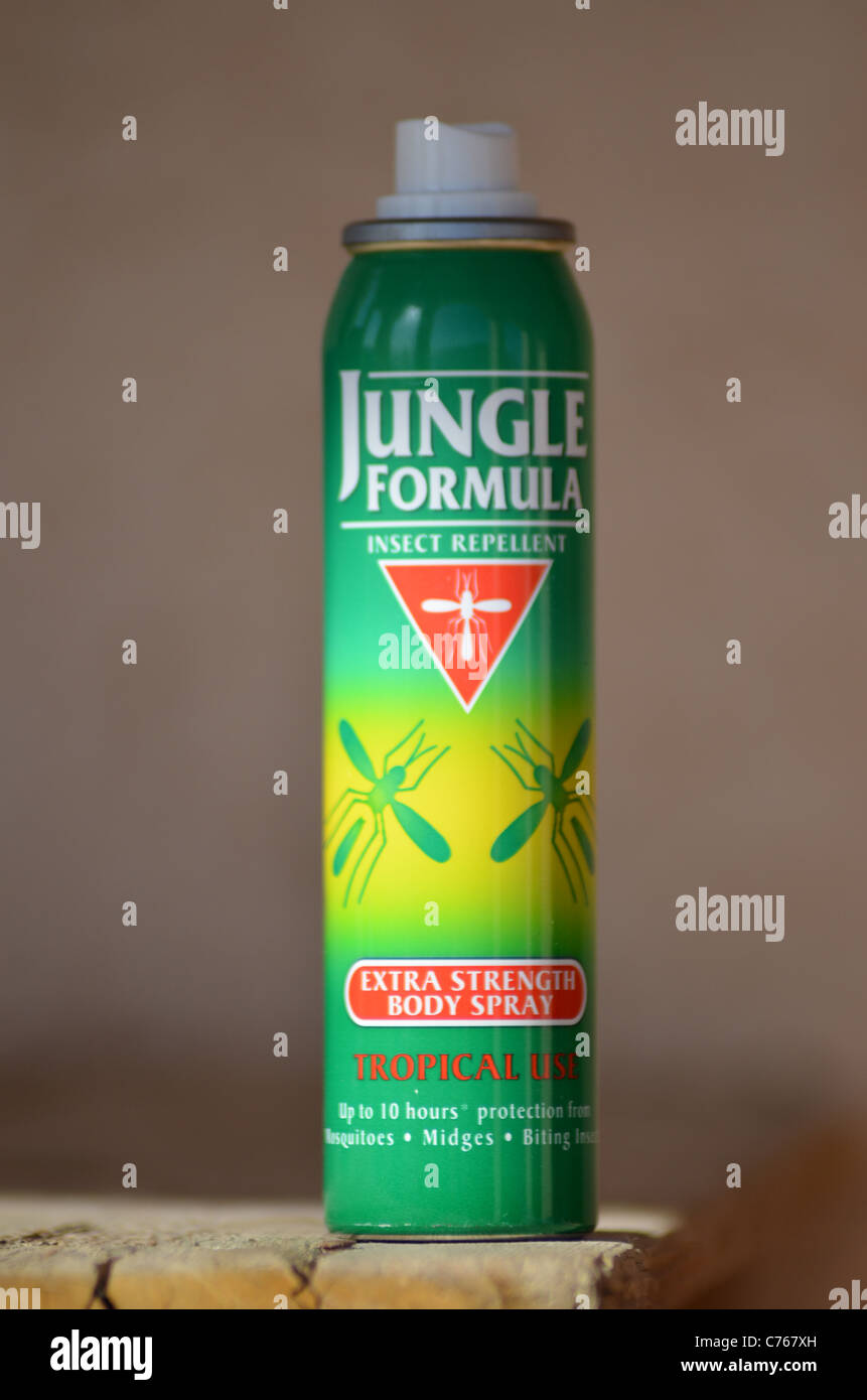Jungle Formula Insect Repellant can Stock Photo - Alamy