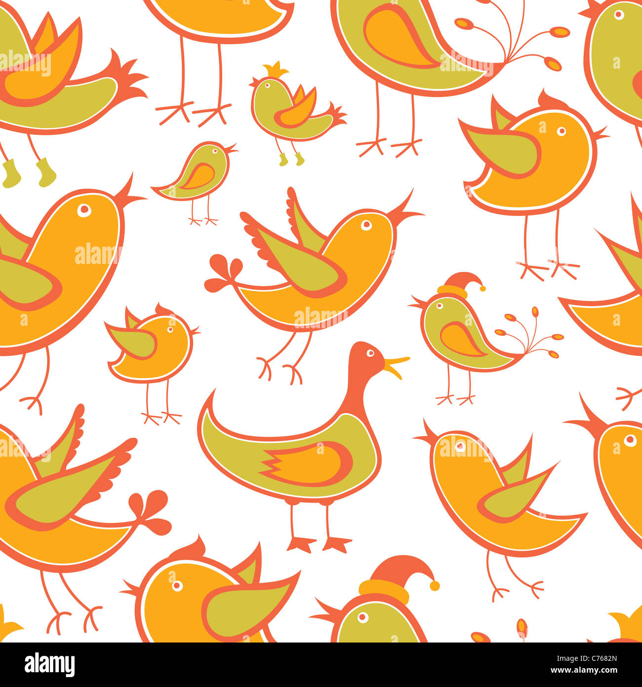 Seamless Bird Background or Wallpaper Stock Photo - Alamy
