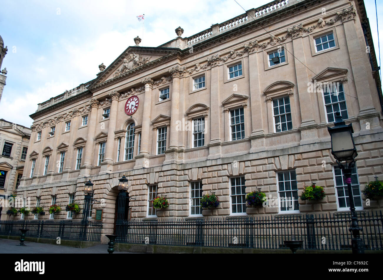 The Exchange building with Corn Exchange Clock, Bristol, England ...