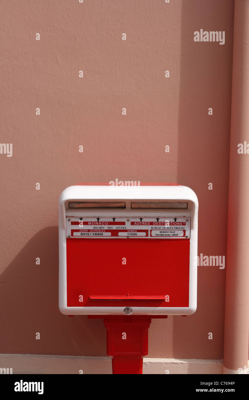 Post Box in Monaco Stock Photo - Alamy