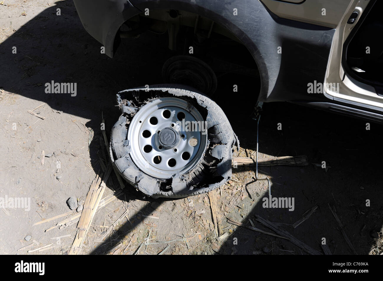 Shredded tire hi-res stock photography and images - Alamy