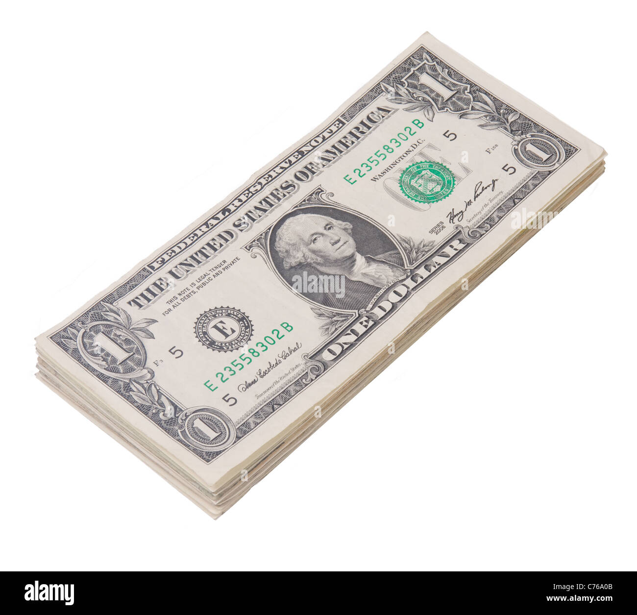 packet of U.S. dollars Stock Photo - Alamy