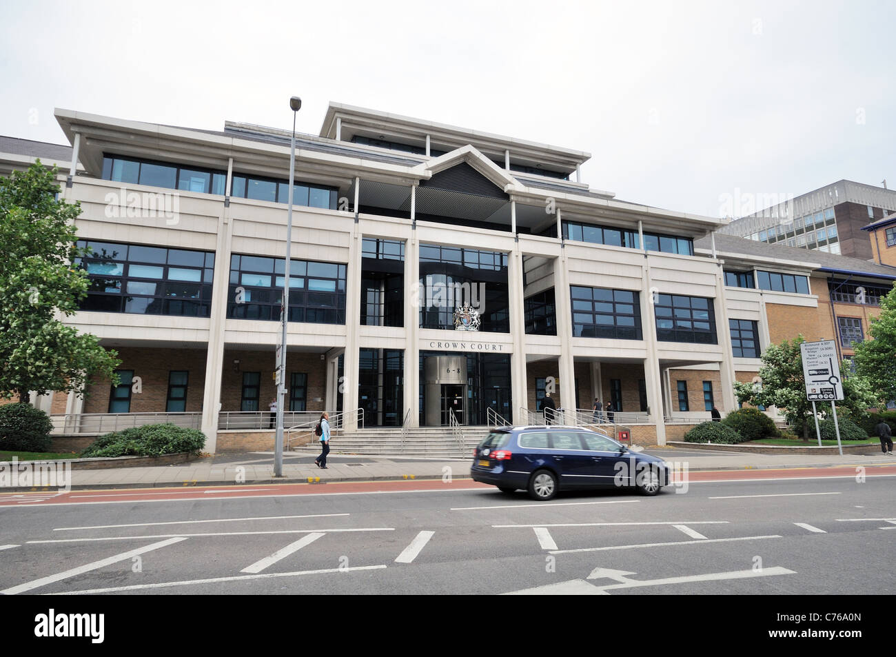Exterior of Kingston on Thames Crown Court Stock Photo - Alamy