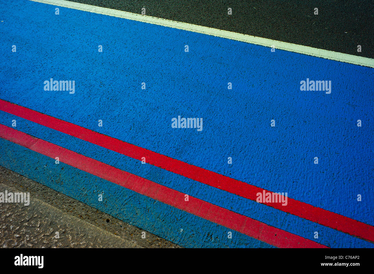 Blue and white markings hi-res stock photography and images - Alamy