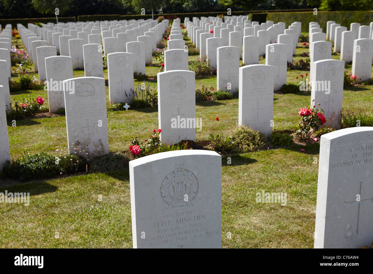 Bayeux War Cemetery, Normandy, France Stock Photo - Alamy