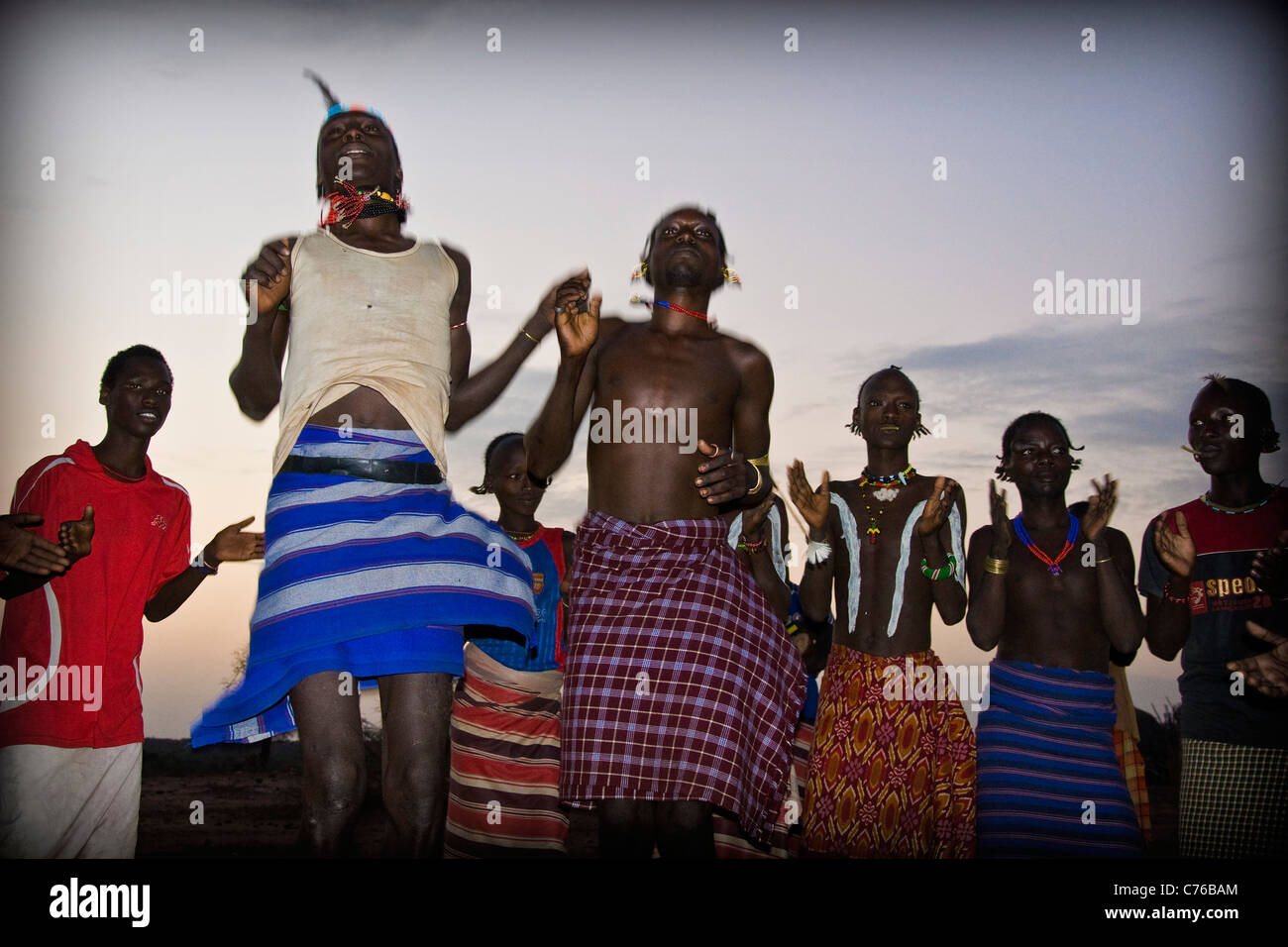 Hamer traditional dance, Turmi, Hamer land, Ethiopia Stock Photo - Alamy