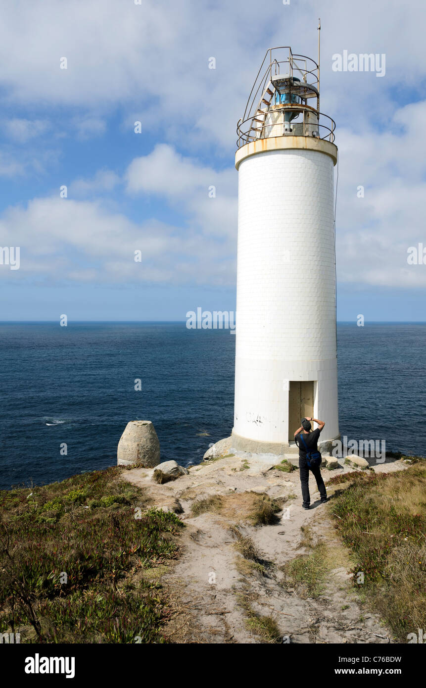 Lighthouse of Laxe - death coast, Galicia Spain Stock Photo - Alamy