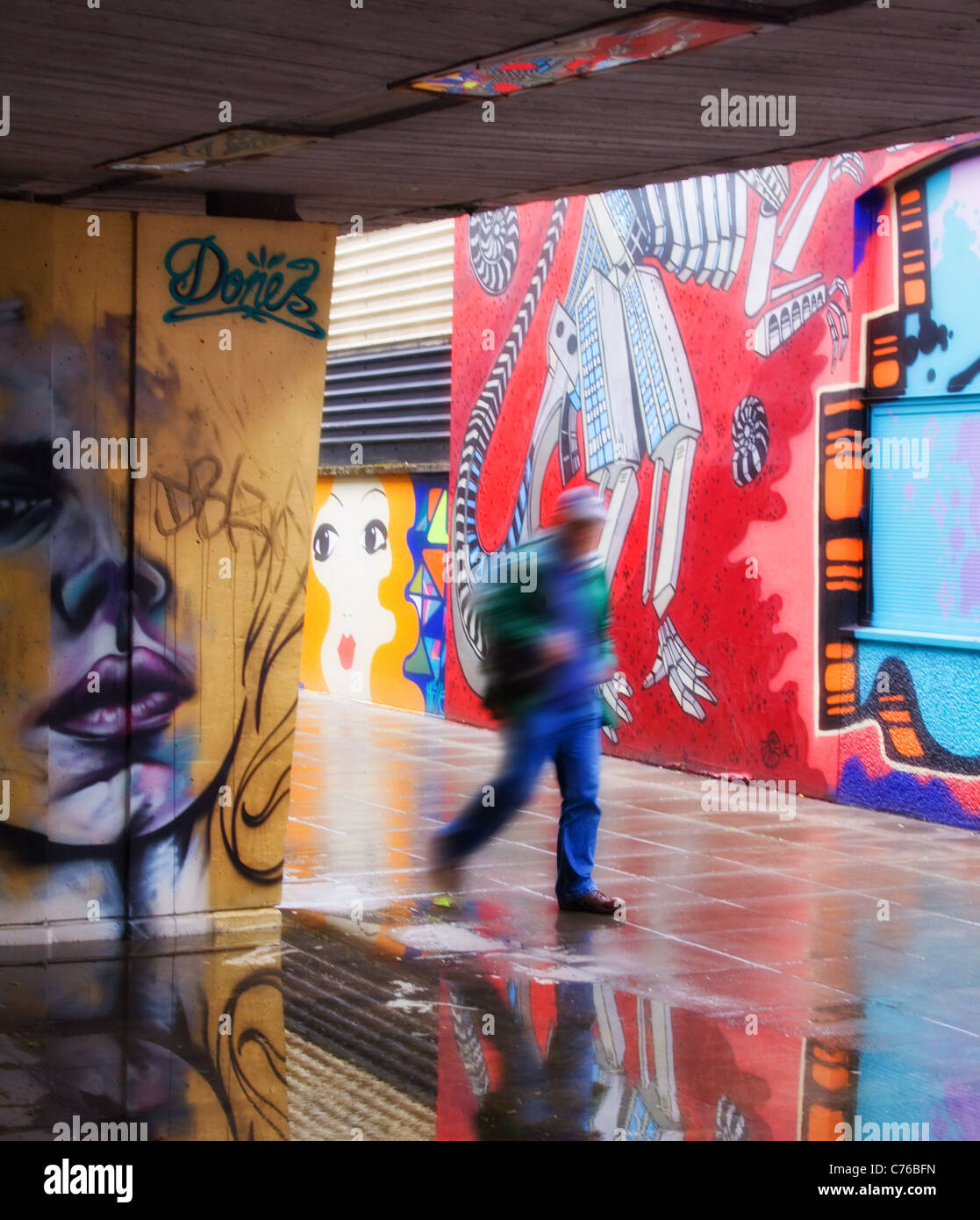 Urban art at the See No Evil street arts project, Nelson Street ...