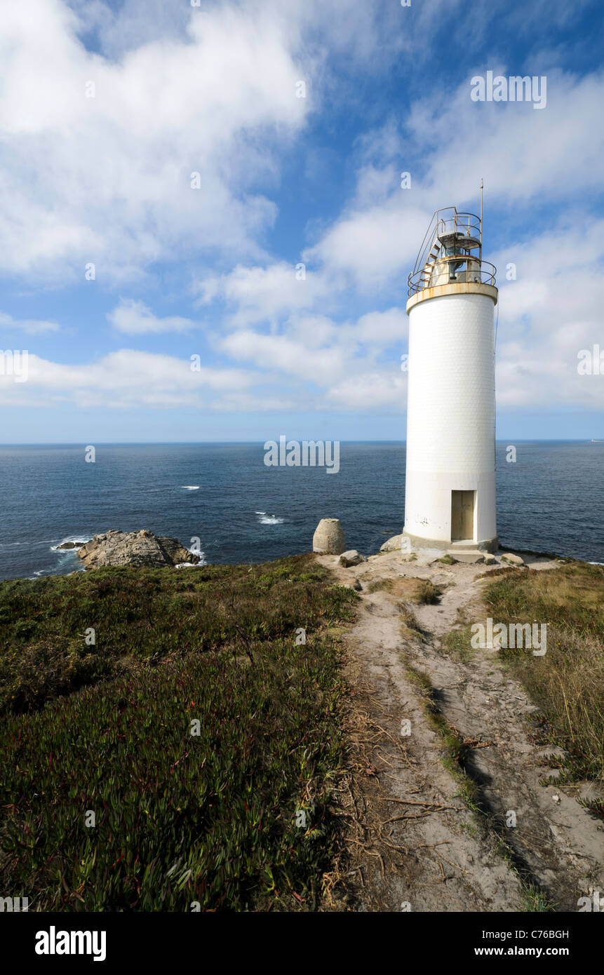 Lighthouse of Laxe - death coast, Galicia Spain Stock Photo - Alamy