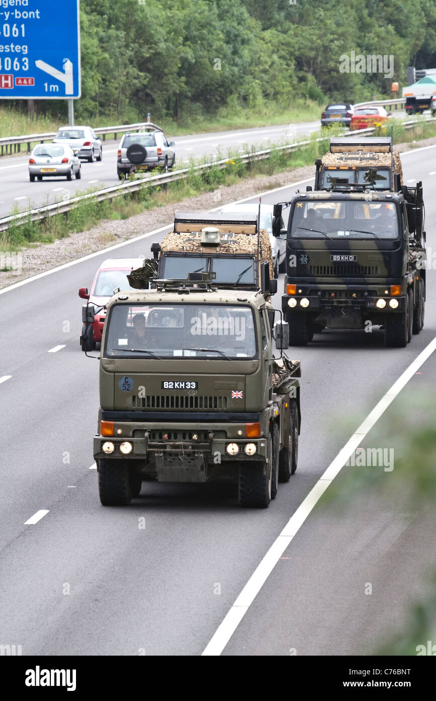 Army convoy of trucks and vehicles Stock Photo - Alamy