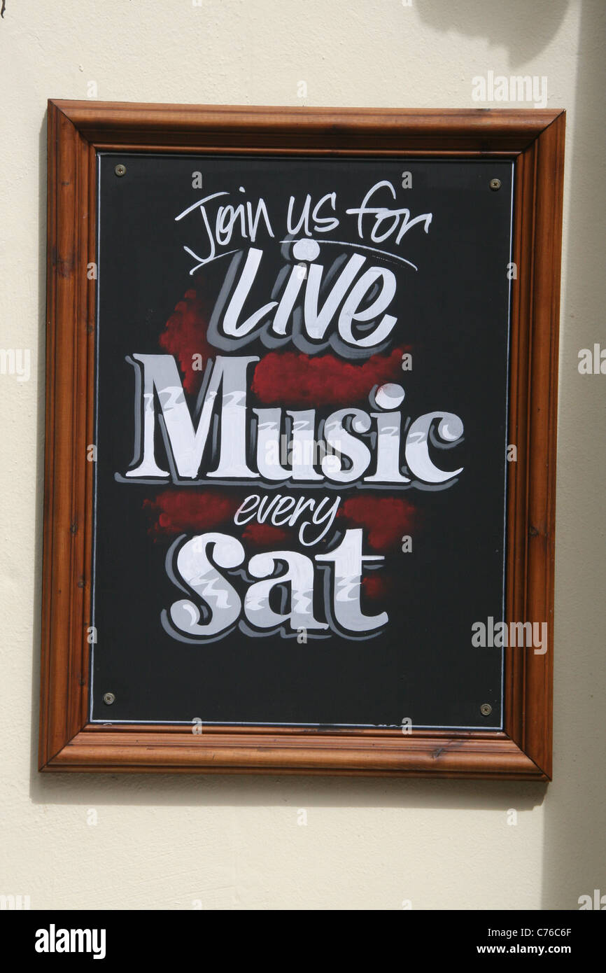 Live Entertainment Sign