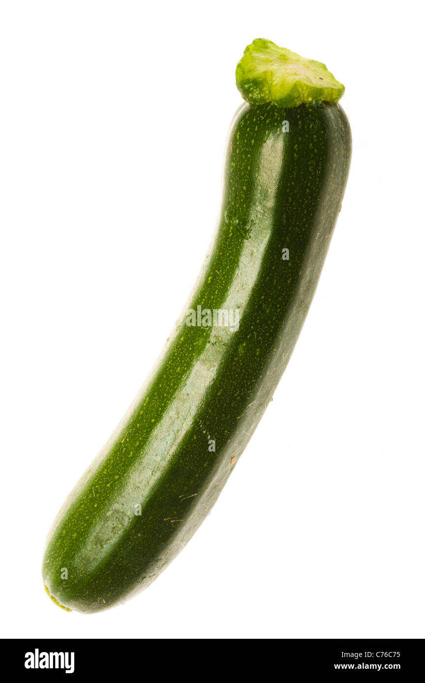 a fresh courgette zucchini, green vegetable Stock Photo - Alamy