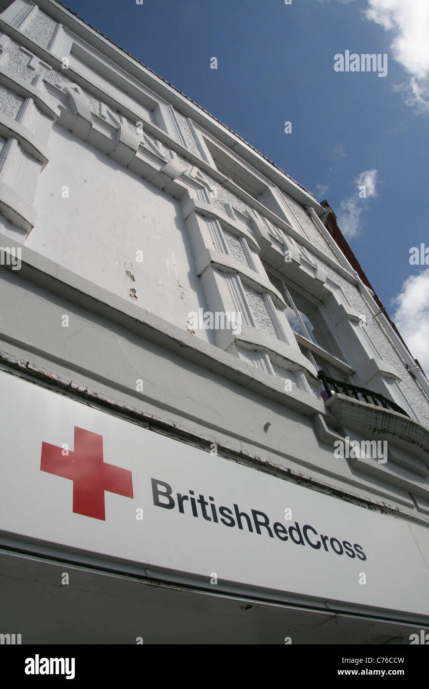 british red cross charity shop in caernarfon wales great britain uk ...