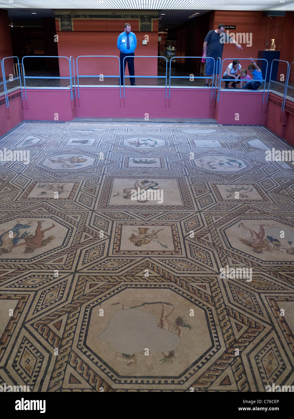 Dionysus mosaic at the Roman-Germanic Museum in Cologne Germany Stock ...