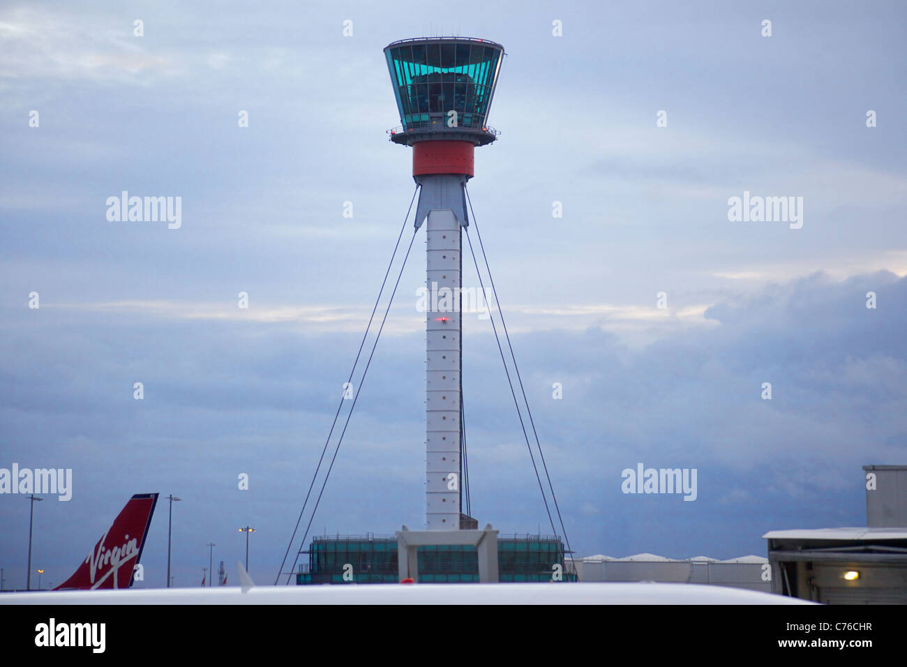The ground control tower at Heathrow airport, England Stock Photo - Alamy