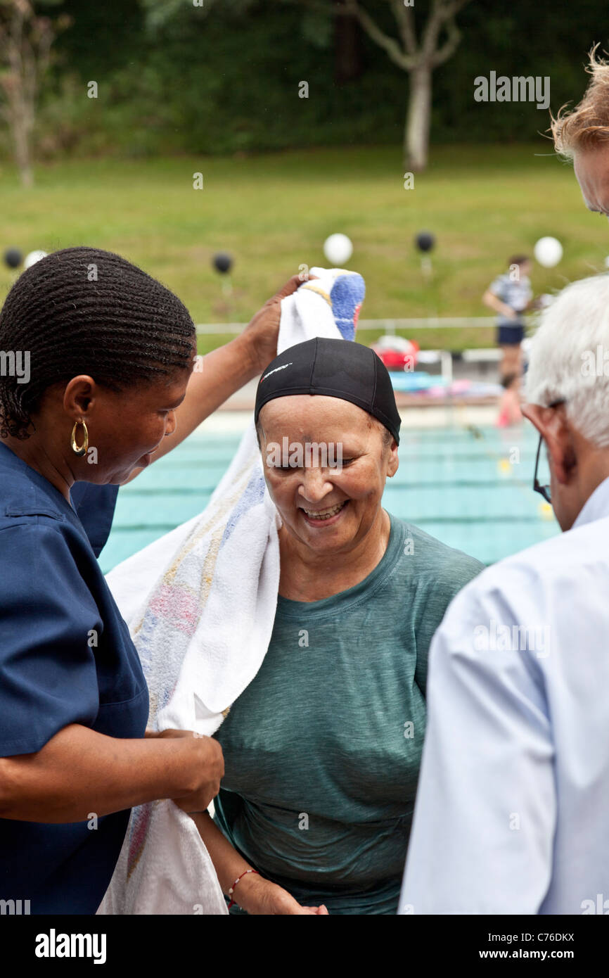 Acquired brain injury patients with disabilities participate in an ...