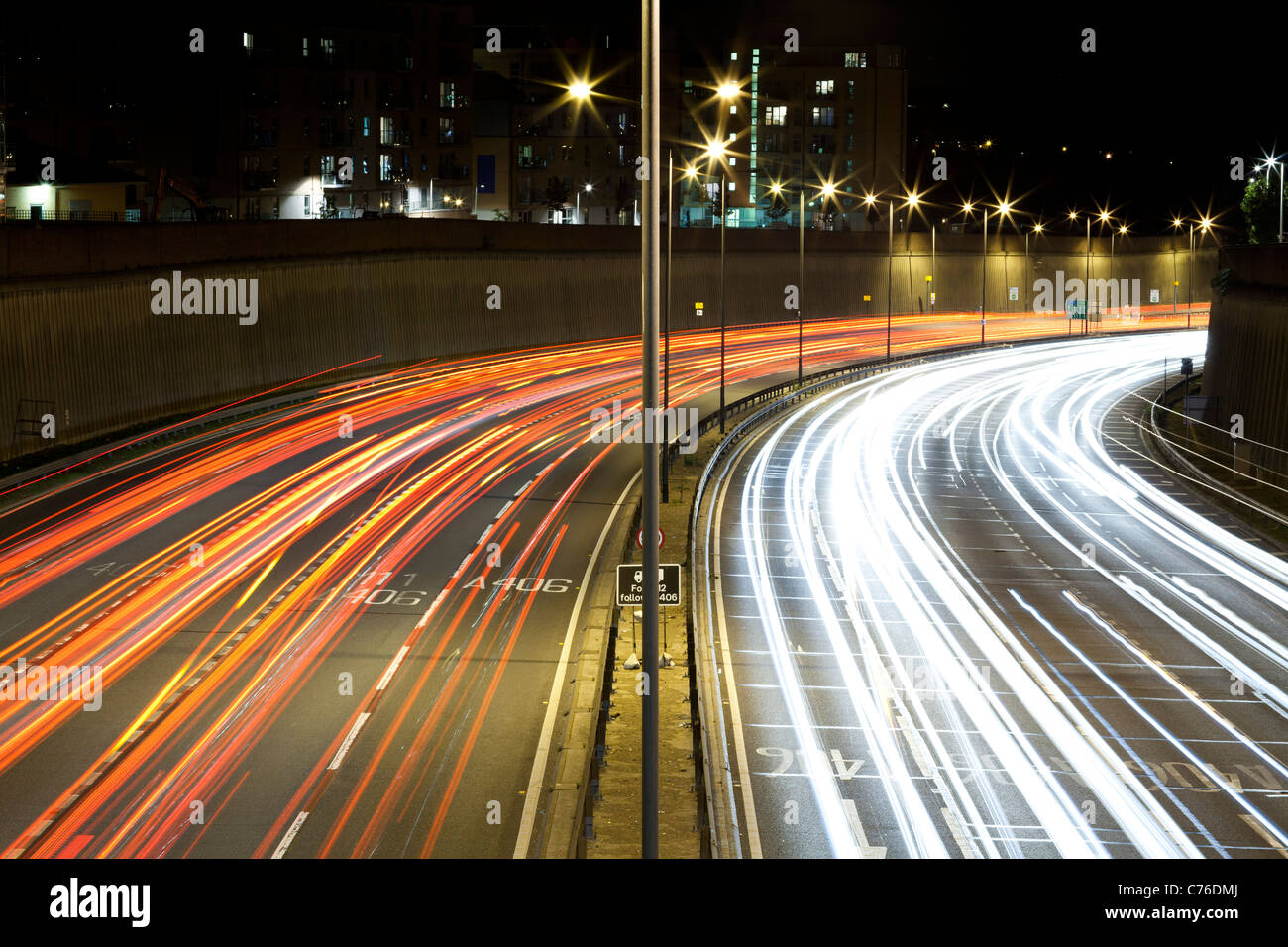 Fast Traffic At Night