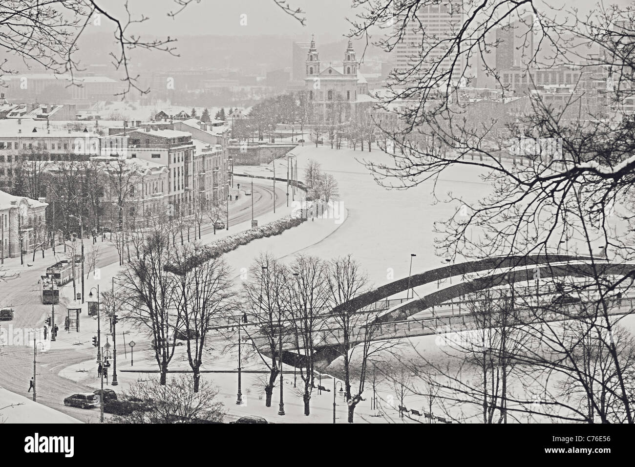 Vilnius snow hi-res stock photography and images - Alamy