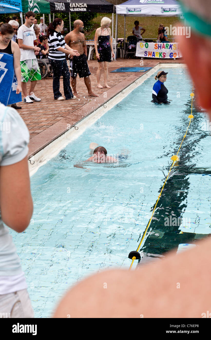 Acquired brain injury patients with disabilities participate in an ...