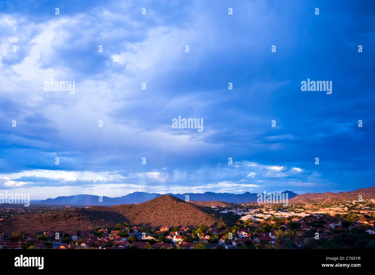 A beautiful sunrise from Sunray Park in Ahwatukee/Phx. Arizona Stock ...