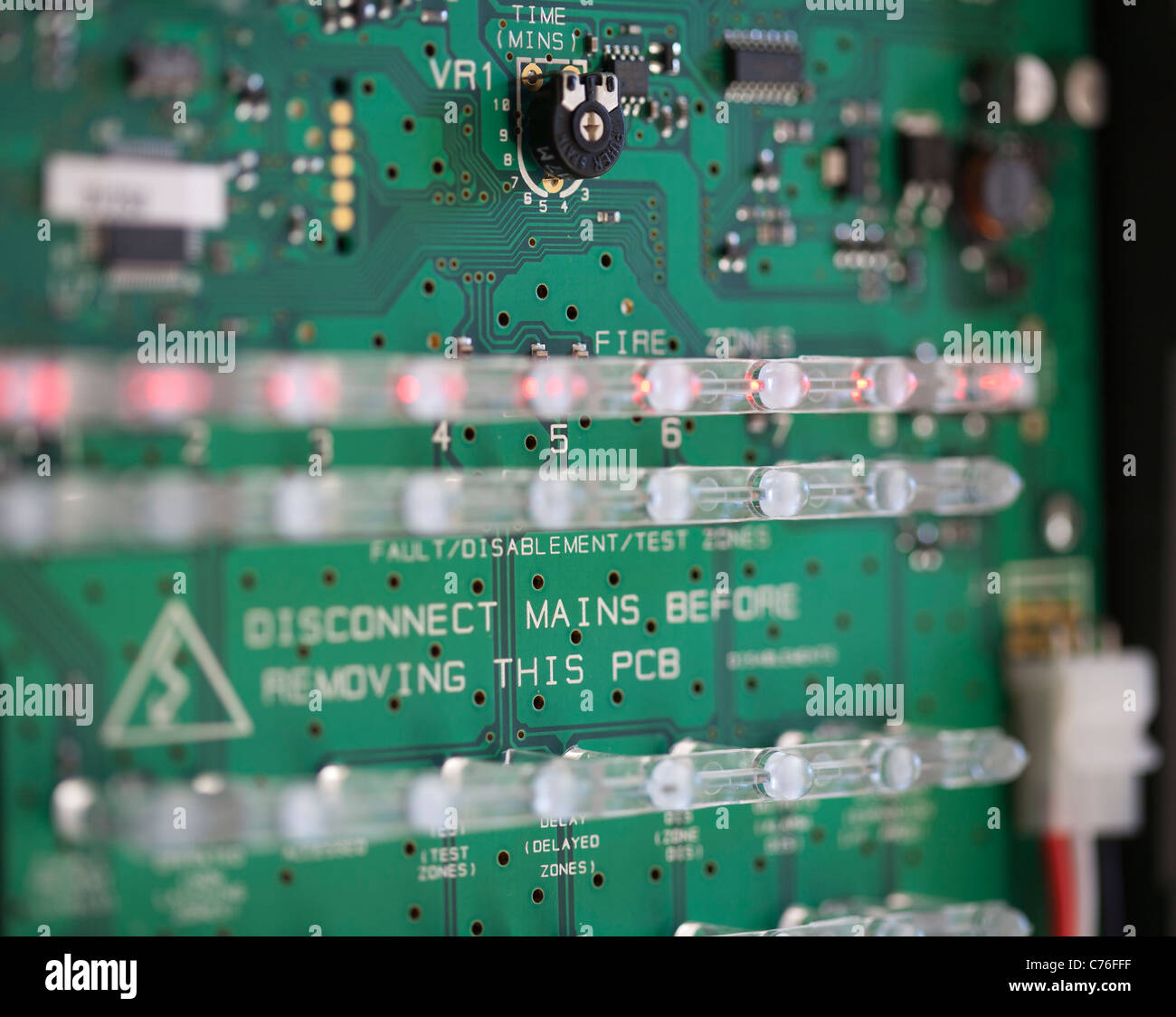 Mains PCB Fire Control Electrical Connections Solid State Components ...