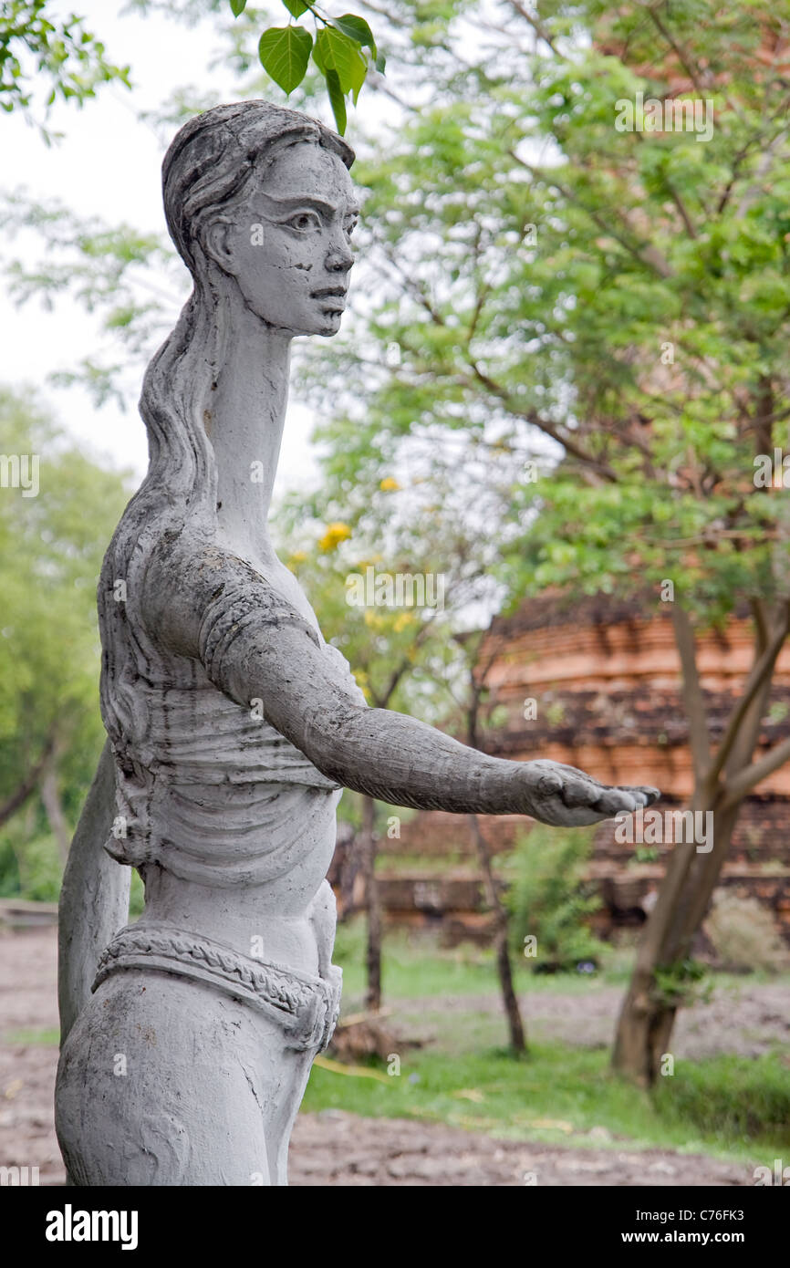 Female statue Sepha in The Ancient City Stock Photo - Alamy