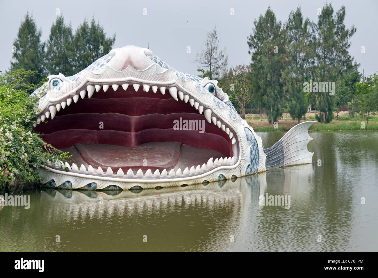 Anondha fish from Thai mythology Stock Photo - Alamy