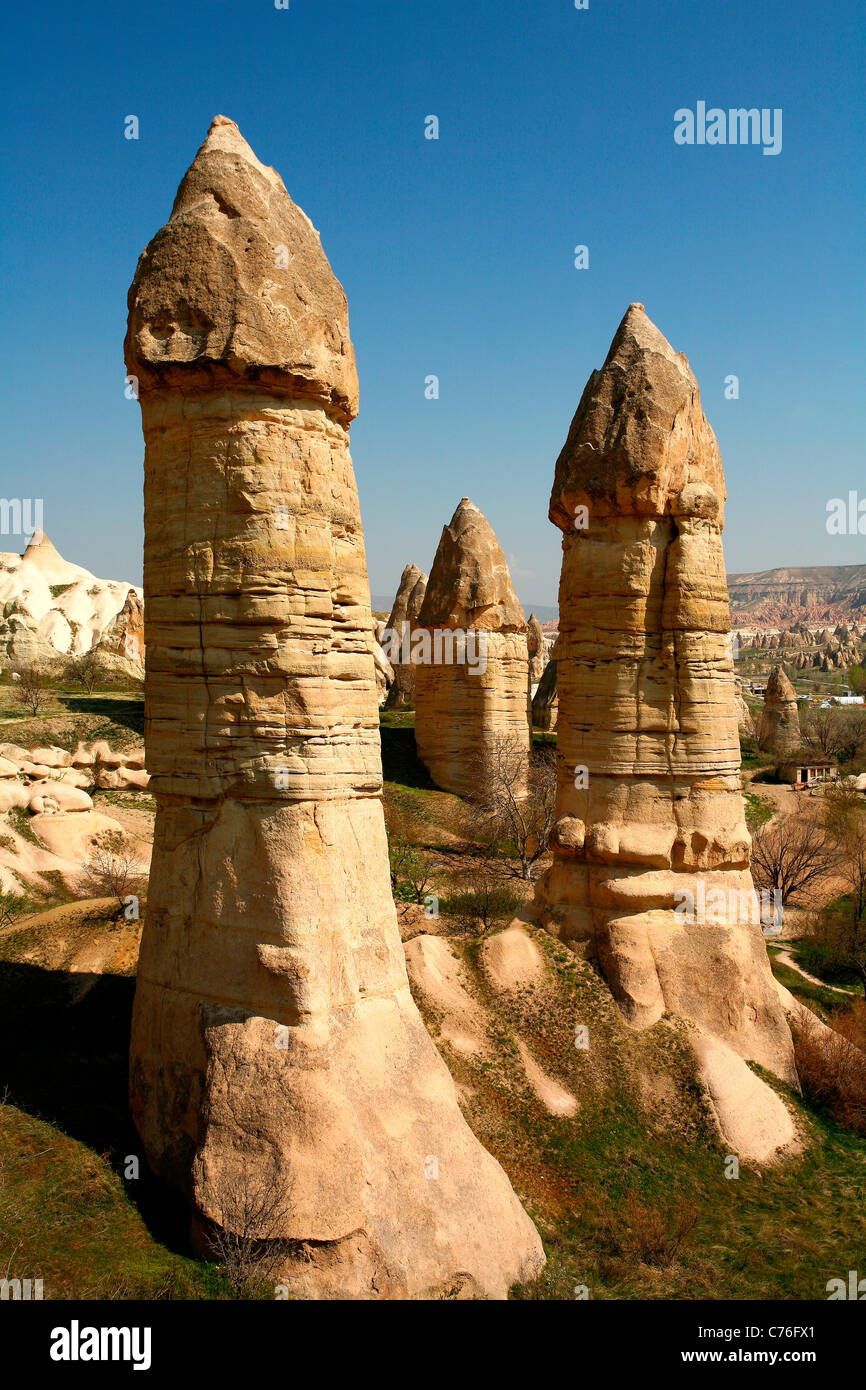 Love Valley- Fairy chimneys-Goreme Stock Photo - Alamy
