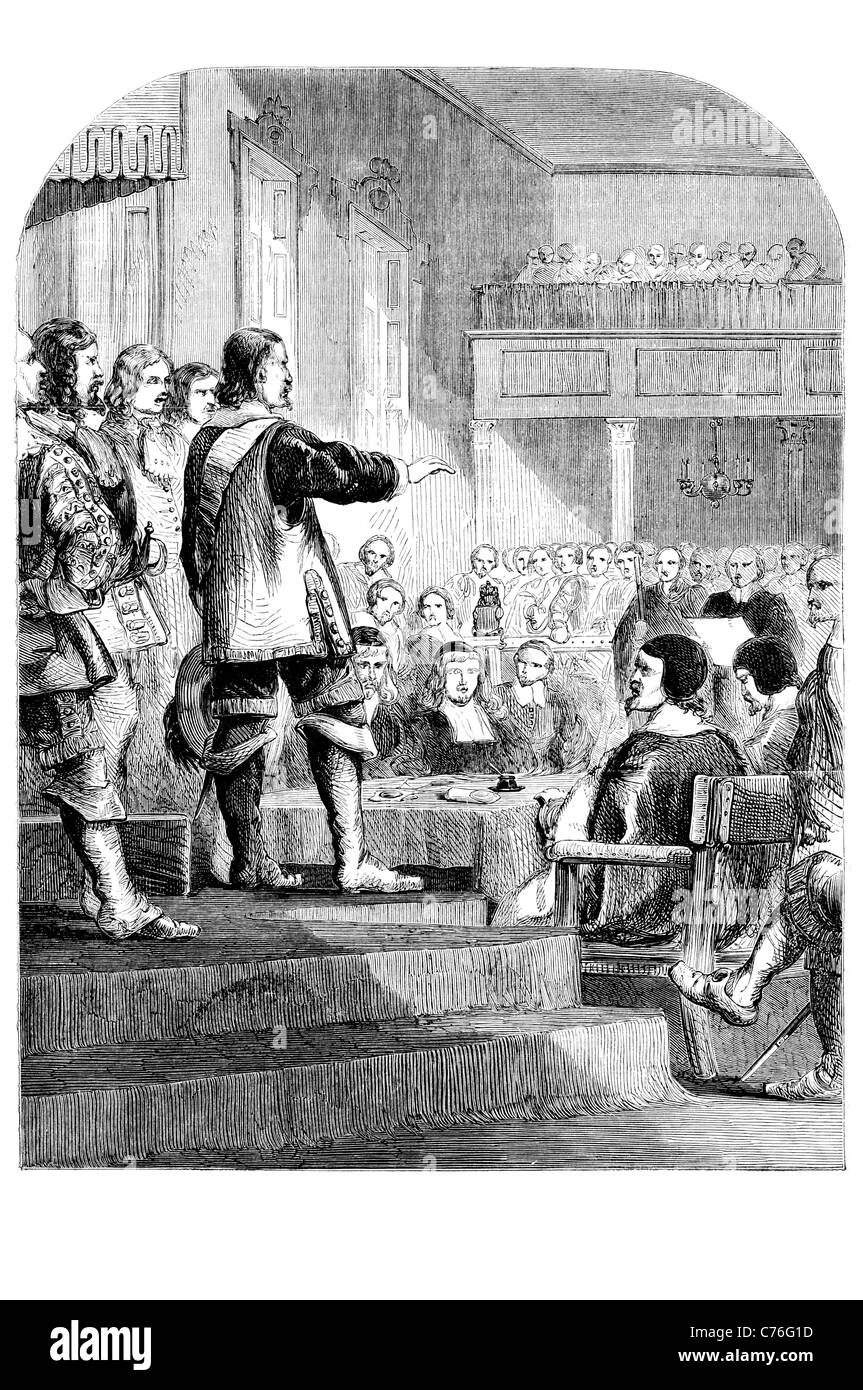 Oliver Cromwell English military political leader monarchy republican ...
